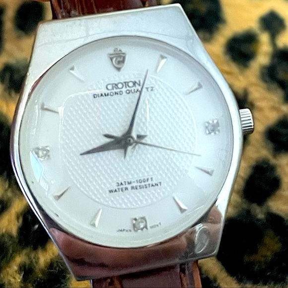 Croton | Accessories | Vintage Croton Diamond Watch | Poshmark